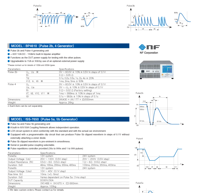 노이즈켄 > 자동차 과도 서지 시험기 [ISS / JSS] > JSS-001/002/003 conforming to JASO D001-87 자동차 과도 서지 시험기